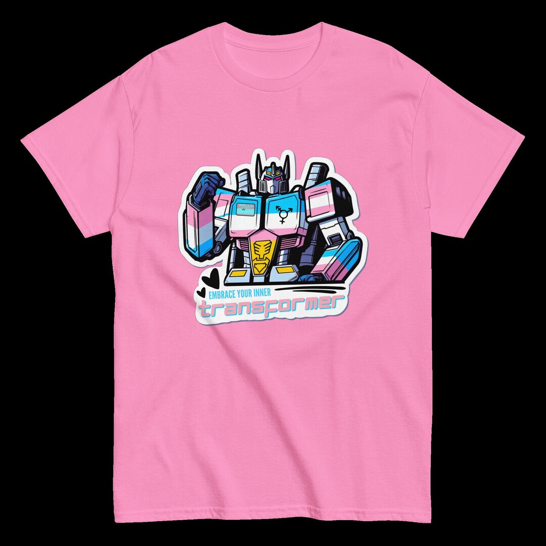Trans Pride Optimus Prime T-shirt | "embrace Your Inner Transformer ...