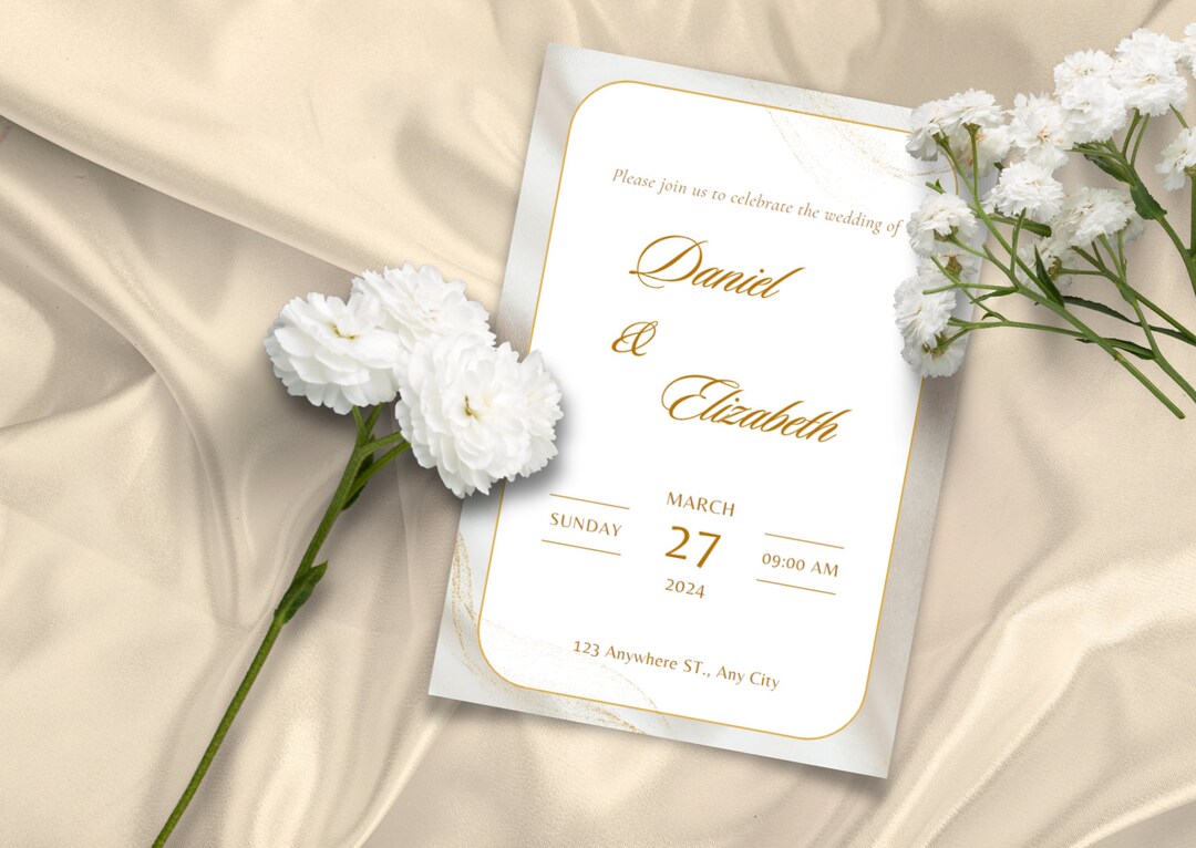 Satin Wedding Invitation, Sheen Wedding Invitation, Colorful, Beautiful ...