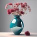 Digital Art Futuristic Vase With Flowers - Etsy