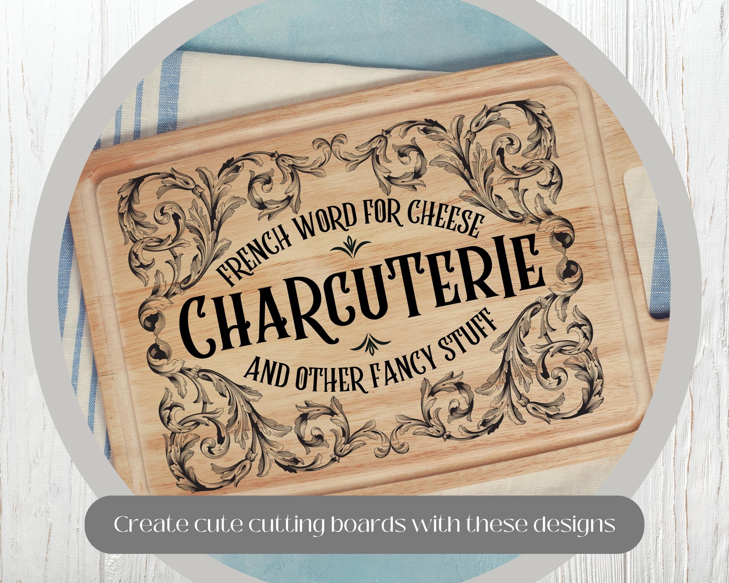 Baroque Charcuterie Board SVG, Two Versions, Laser Engraving Files for ...