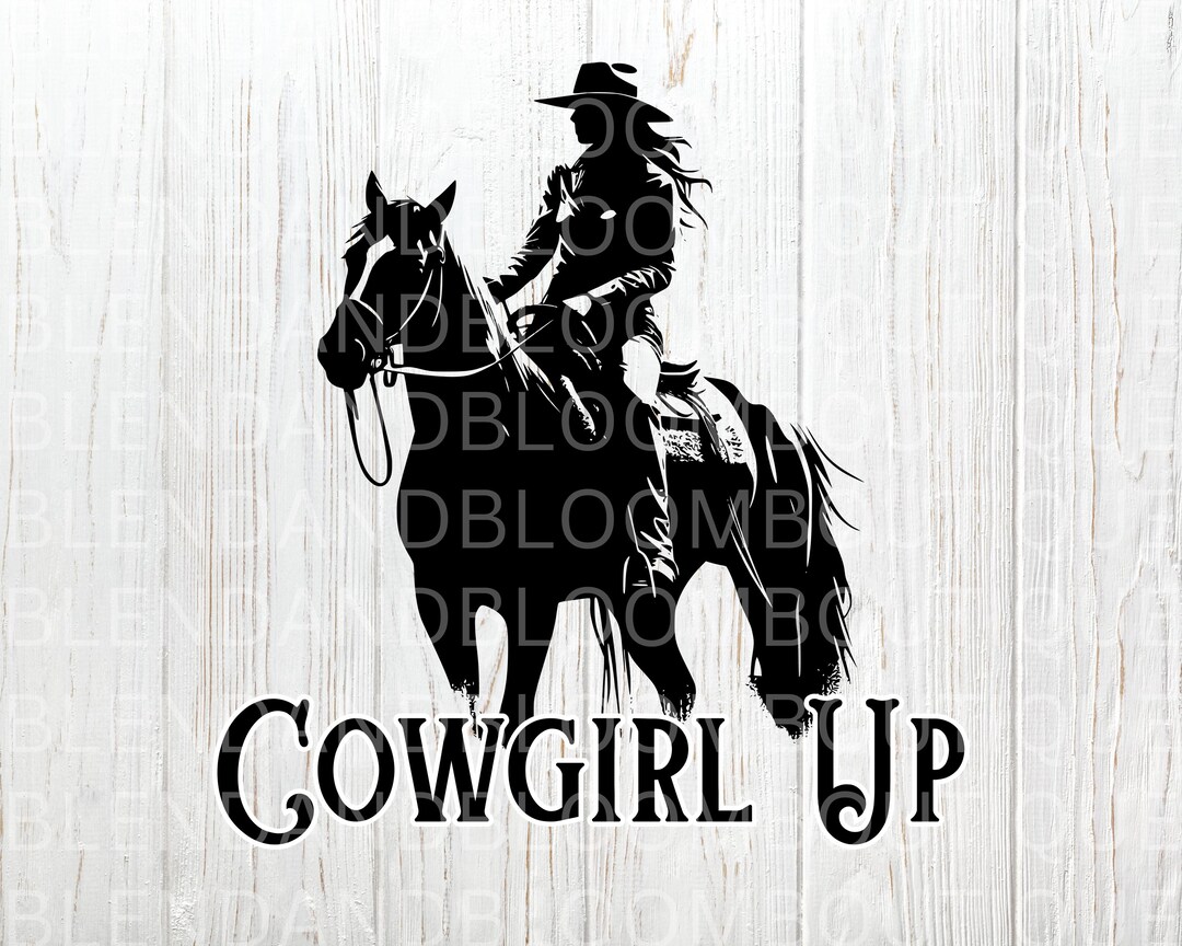Cowgirl up SVG PNG Jpg Pdf Cricut File Sublimation Vector Graphic Horse ...