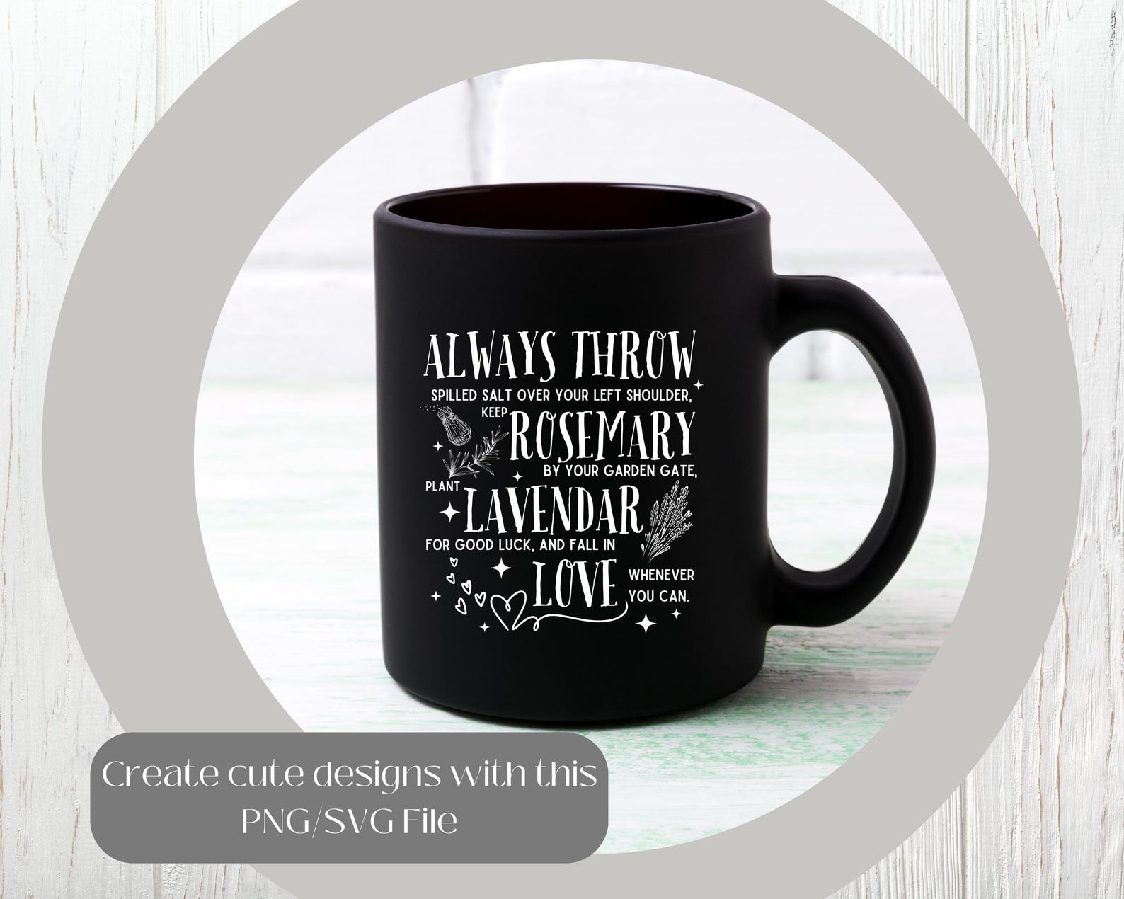 Practical Magic SVG PNG Jpg Pdf Black and White Cricut File Sublimation ...