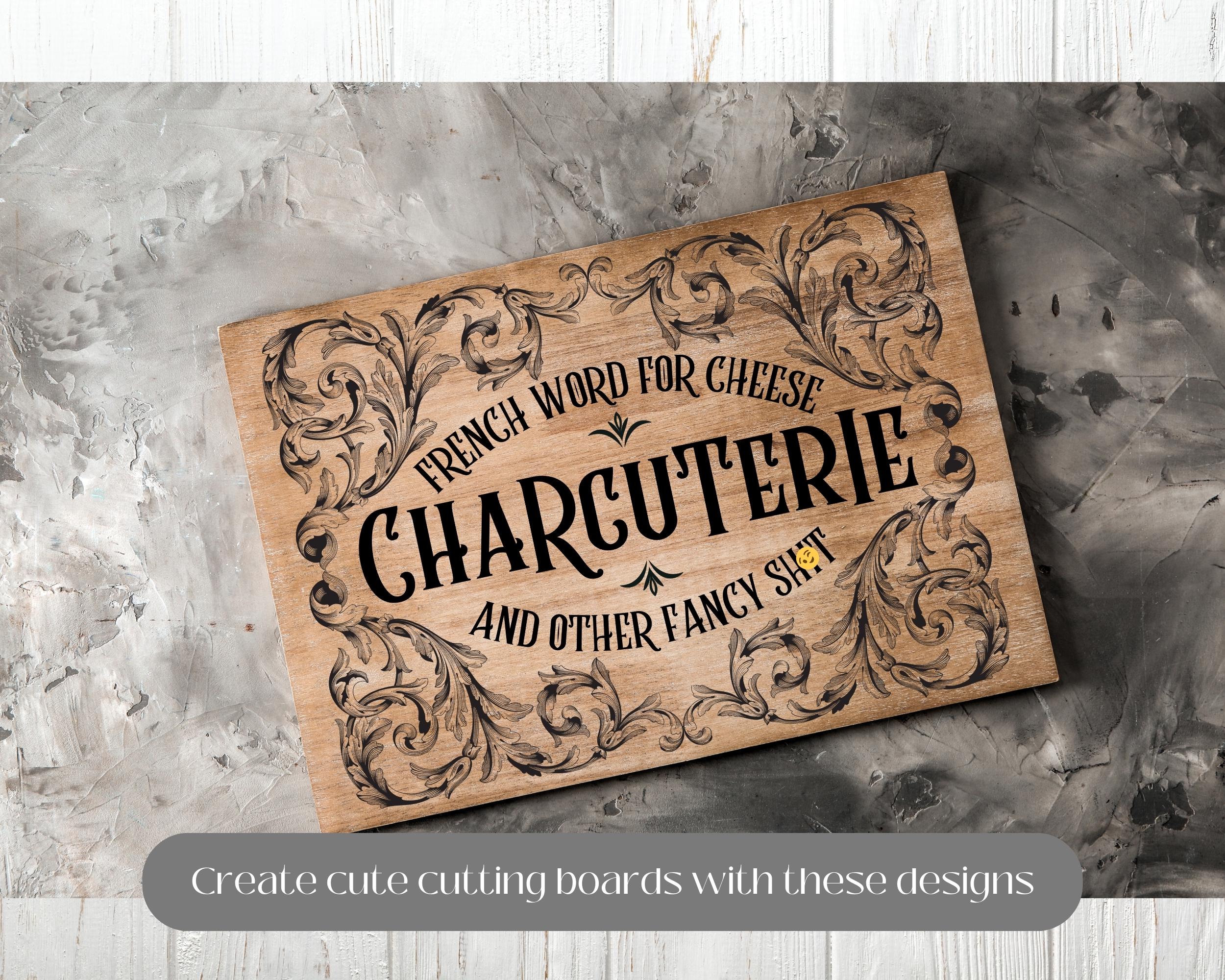 Baroque Charcuterie Board SVG, Two Versions, Laser Engraving Files for ...