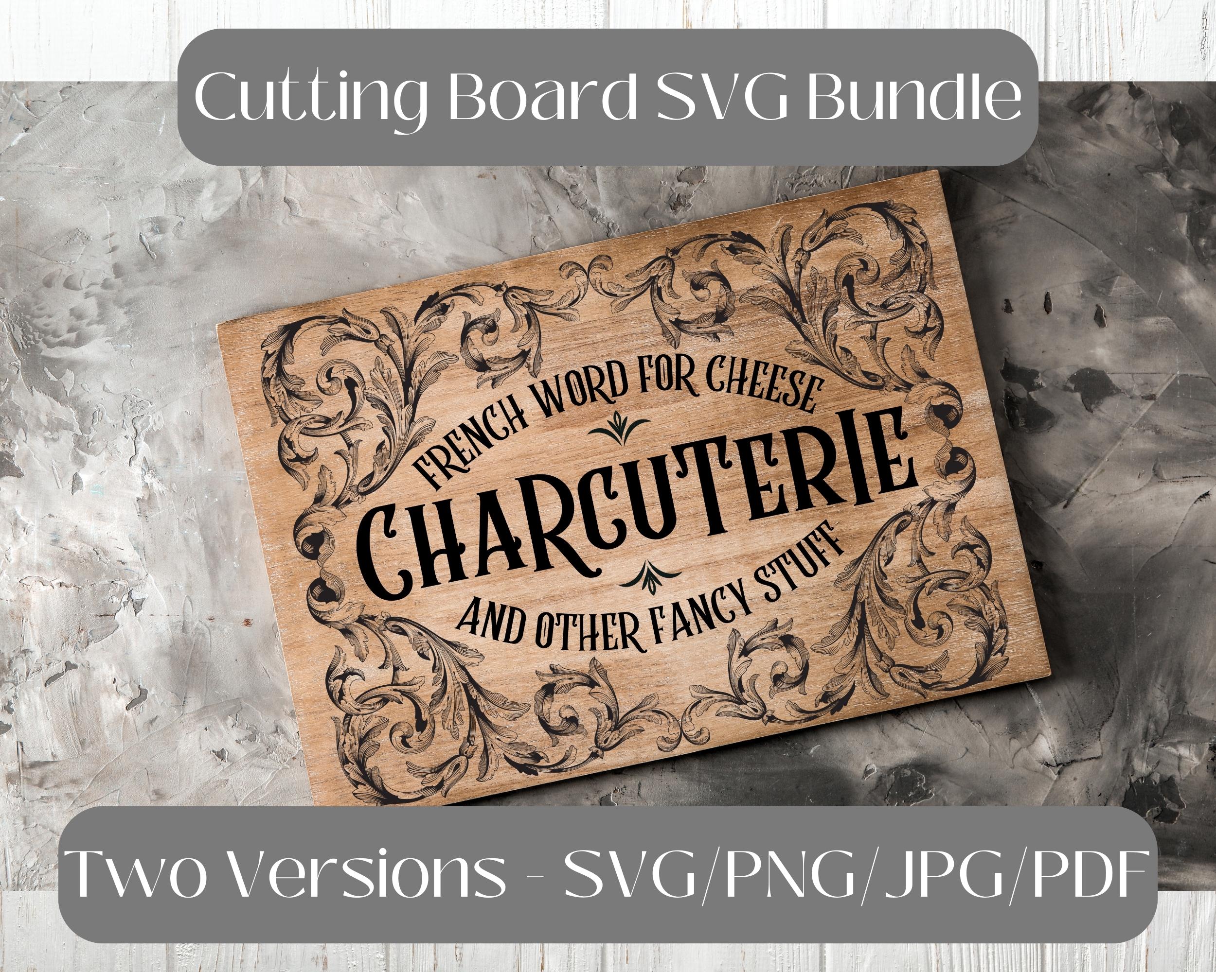 Baroque Charcuterie Board SVG, Two Versions, Laser Engraving Files for ...