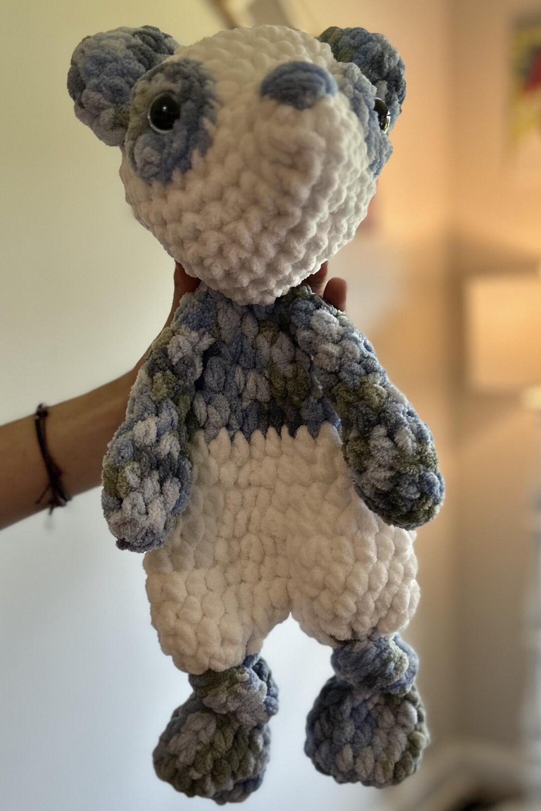 Crochet Panda Snuggle Lovey - Etsy