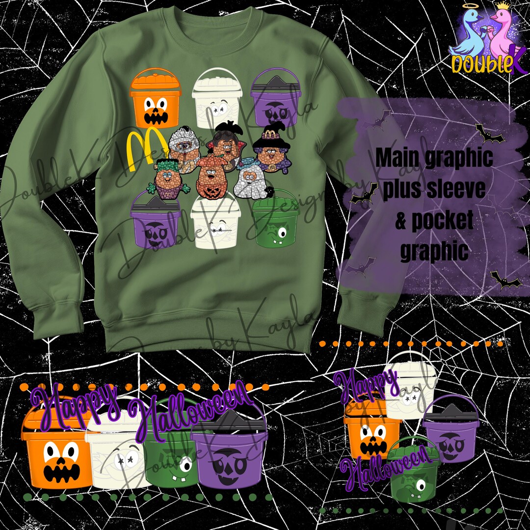 Spooky Mcdonalds Nuggies Happy Meal Png Digital Download With Sleeve ...