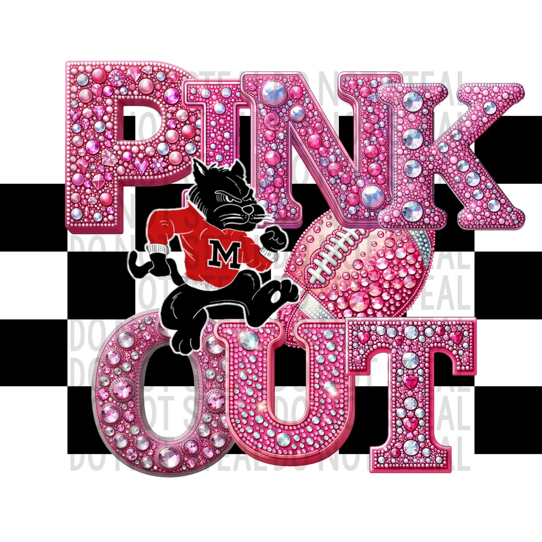 Mexia Blackcats Pink Out Png Digital Download - Etsy
