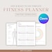 Get Fit With This Customizable Fitness Journal | Instant Download | 39 ...