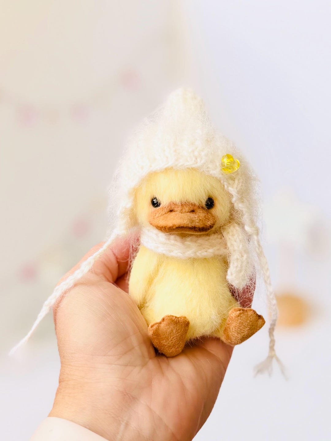 Miniature Teddy Duckling. Pocket Cute Pet. Small Soft Cute Teddy Duck ...