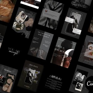 125 Luxury Faceless Instagram Posts & Stories Female Dark Aesthetics ...