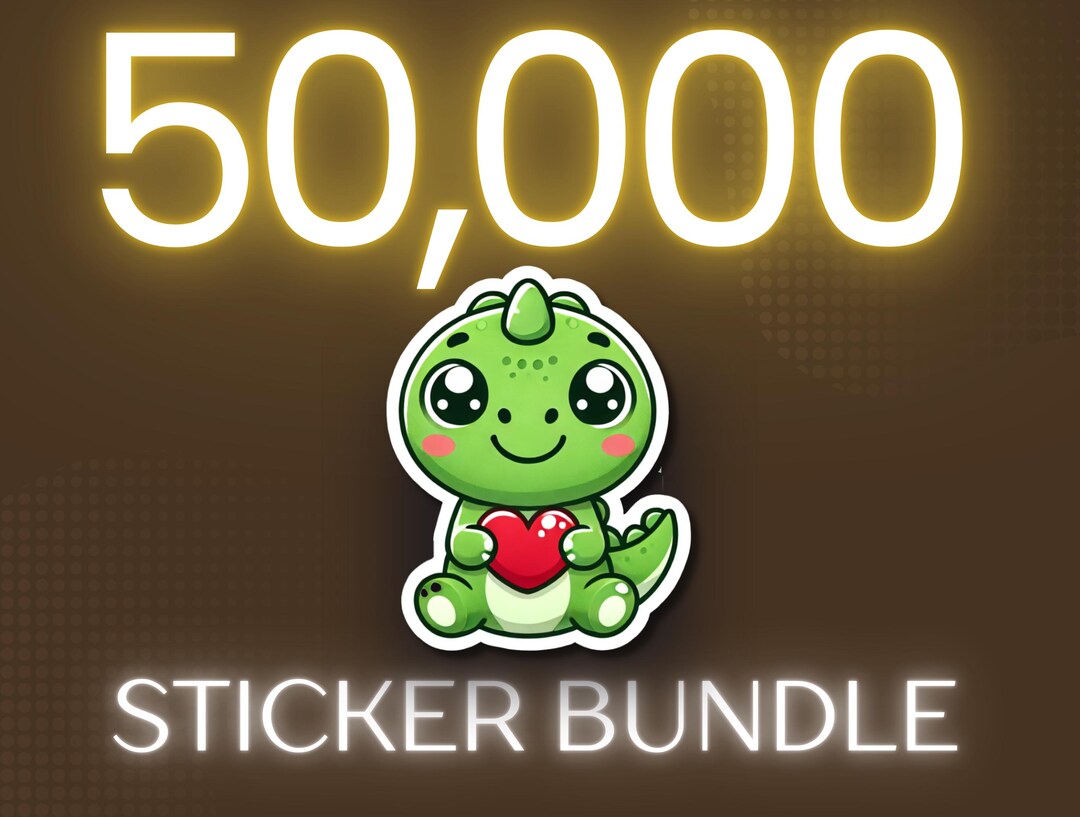50,000 Printable Sticker Premium Collection Digital Download for ...