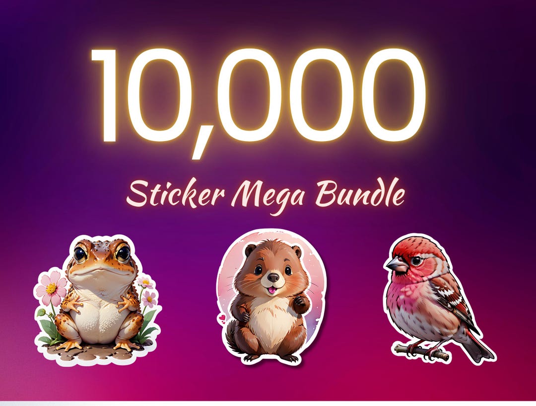 10,000 Printable Sticker Mega Pack | Digital Sticker Bundle for ...
