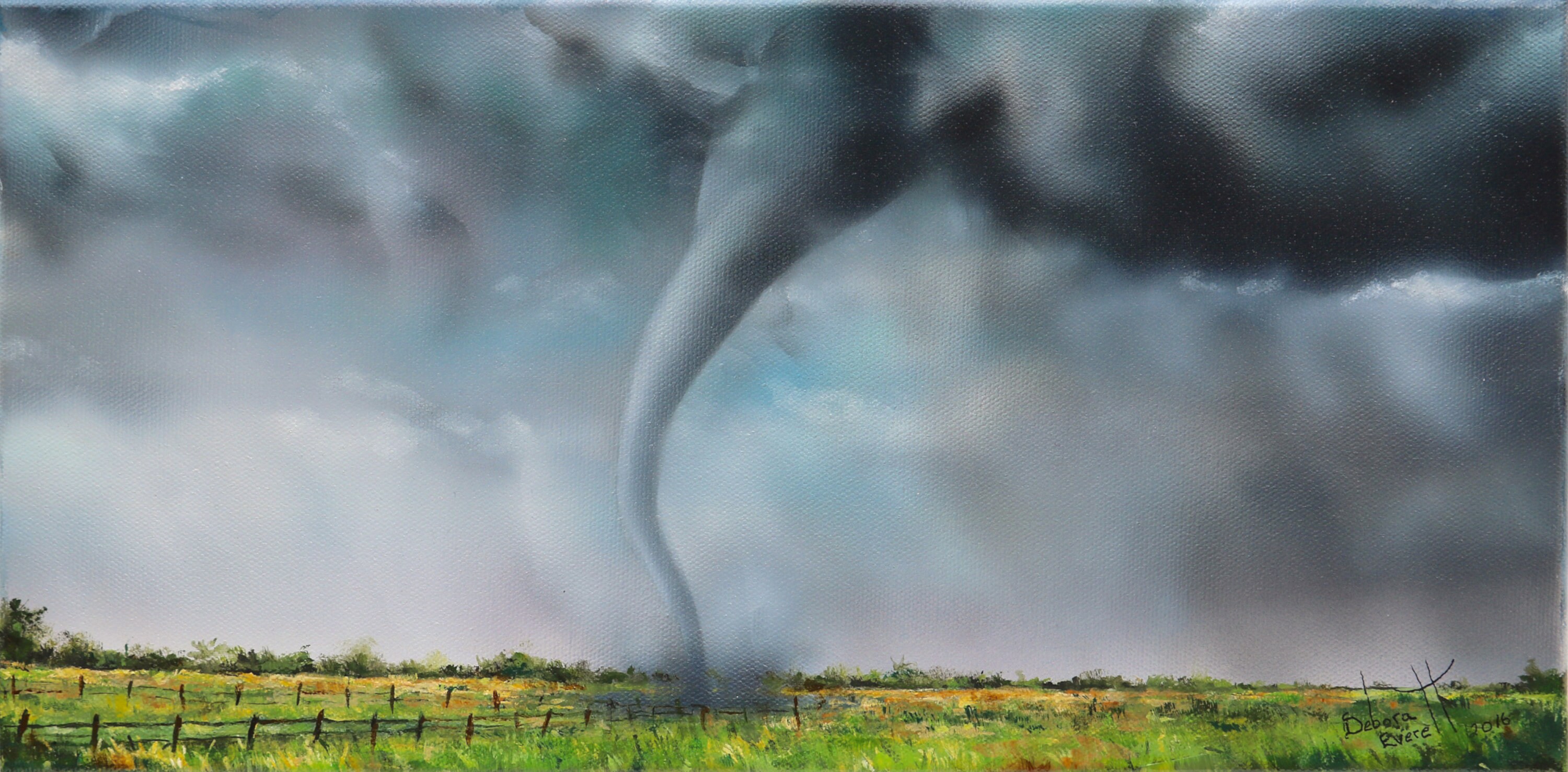 Fine Art Print Sky Painting Tornado Landscape Painting | Etsy