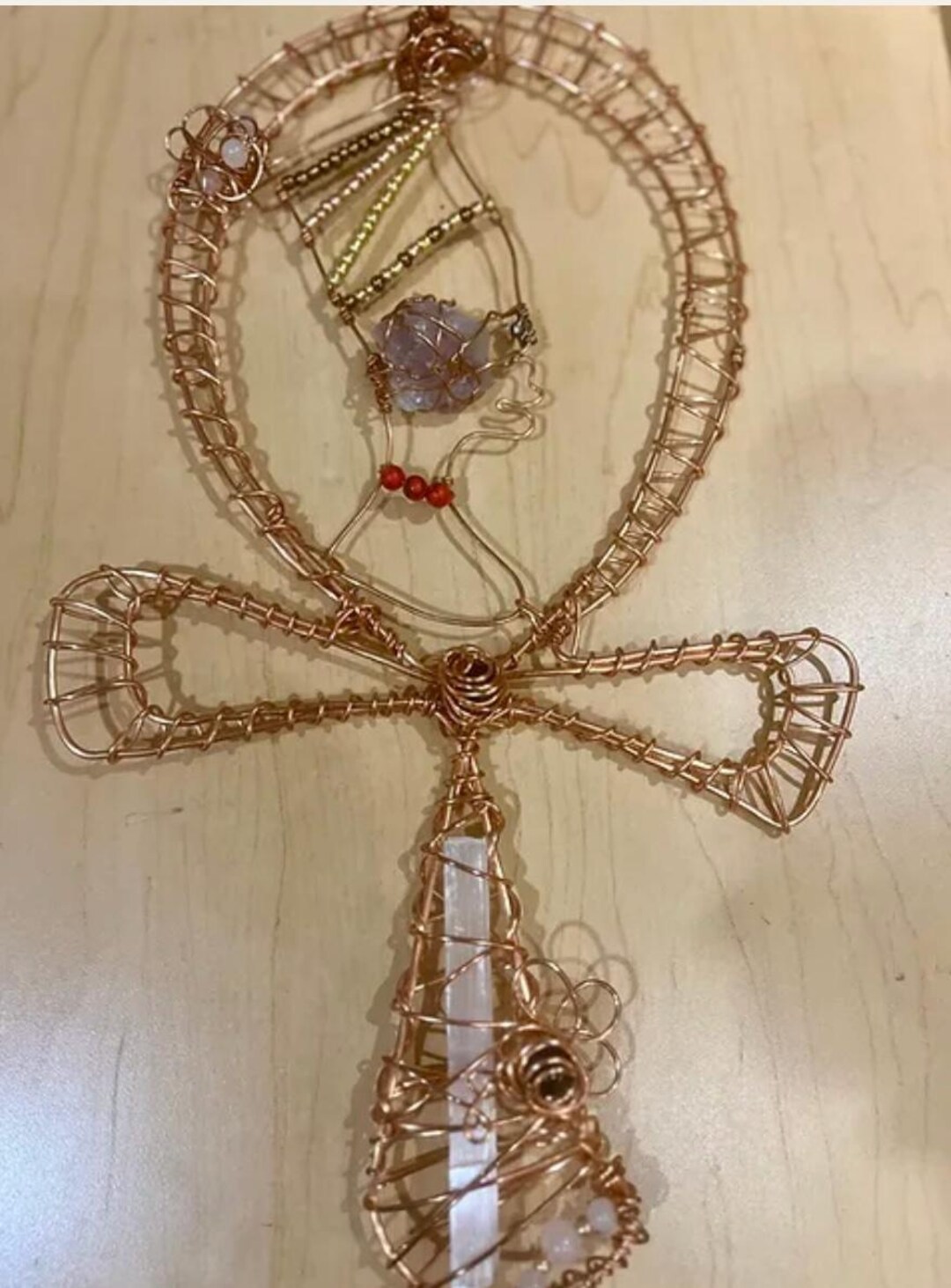 Queen Nefertiti Copper Stone Scepter - Etsy