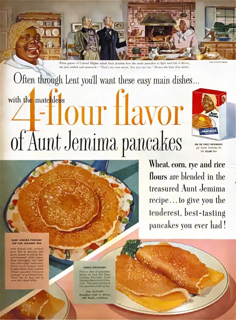 Aunt Jamima - 1954 March LIFE Magazine Ad - Etsy