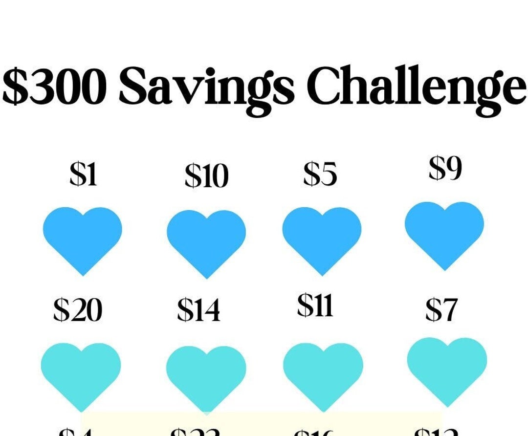 Mini Saving Challenge ~ Heart Saving~ Challenge- Save 300~ Low Budget ...