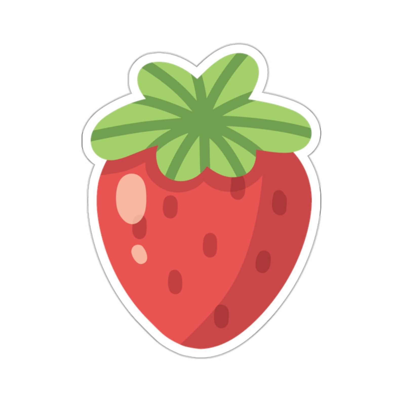 Strawberry Vinyl Sticker - Etsy