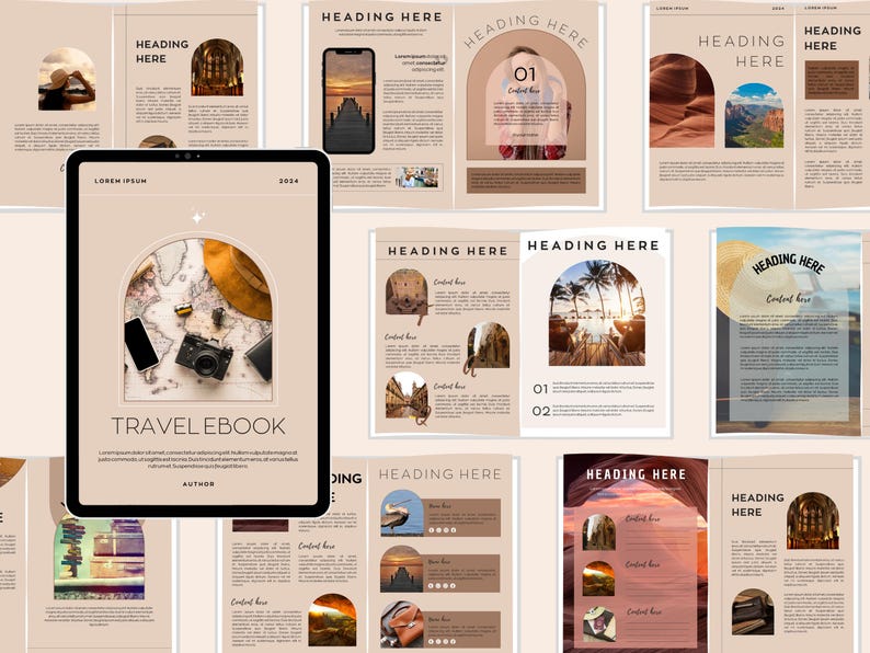 Ultimate Travel Ebook Template / Editable & Customizable / Editable ...