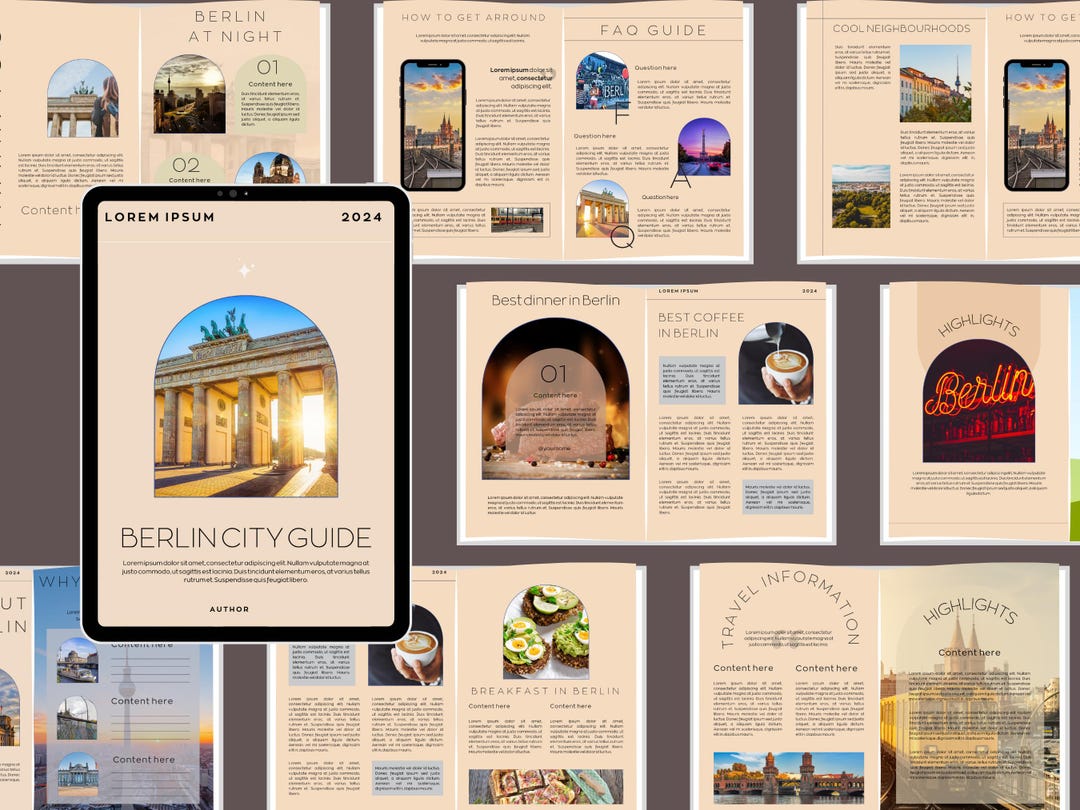 City Guide Berlin Printable Travel Guide Template / Berlin Travel Guide / Explore the City's ...