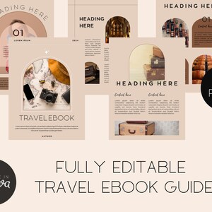 Ultimate Travel Ebook Template / Editable & Customizable / Editable ...