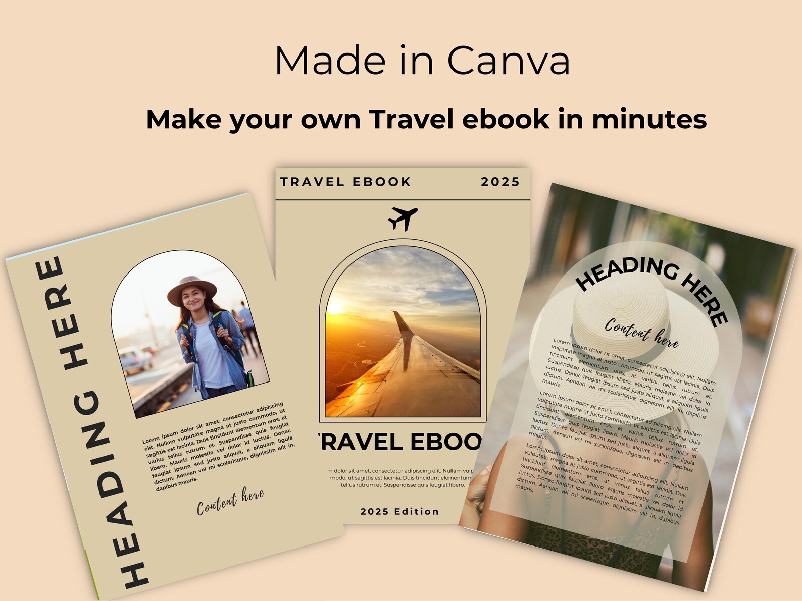 Editable Travel Ebook Template: Canva Design (PDF Download) - Etsy