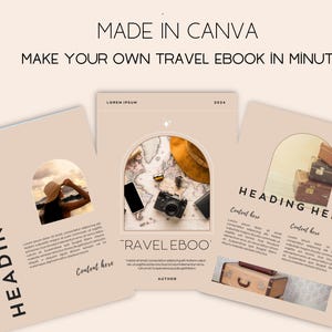 Ultimate Travel Ebook Template / Editable & Customizable / Editable ...