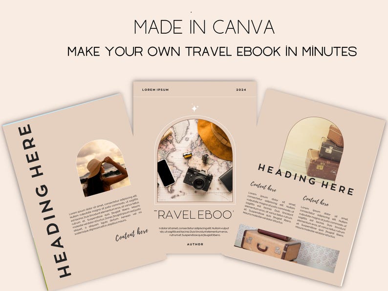 Ultimate Travel Ebook Template / Editable & Customizable / Editable ...