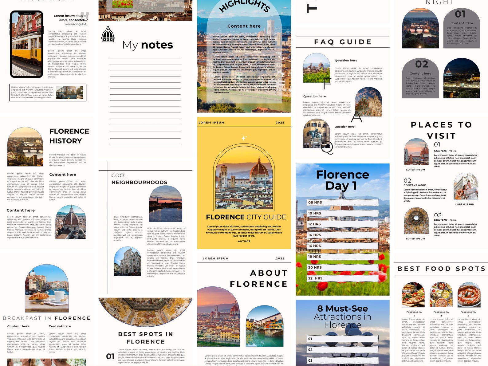 Florence City Guide: Customizable Travel Planner (PDF) - Etsy