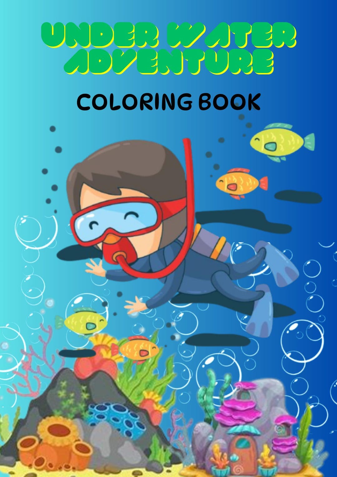 Underwater Adventure Coloring Book - Etsy