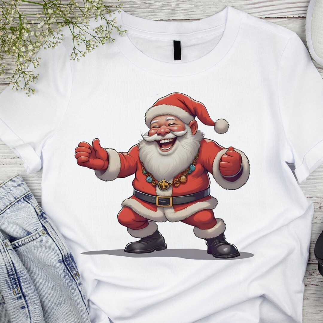 Hip Hop Santa PNG: Rapper Santa With Gold Chain (digital Download) - Etsy