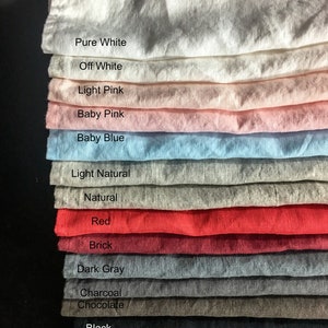 Medium Weight Linen.. BRICK...1 Yard of Softened 100% Euro Linen - Etsy