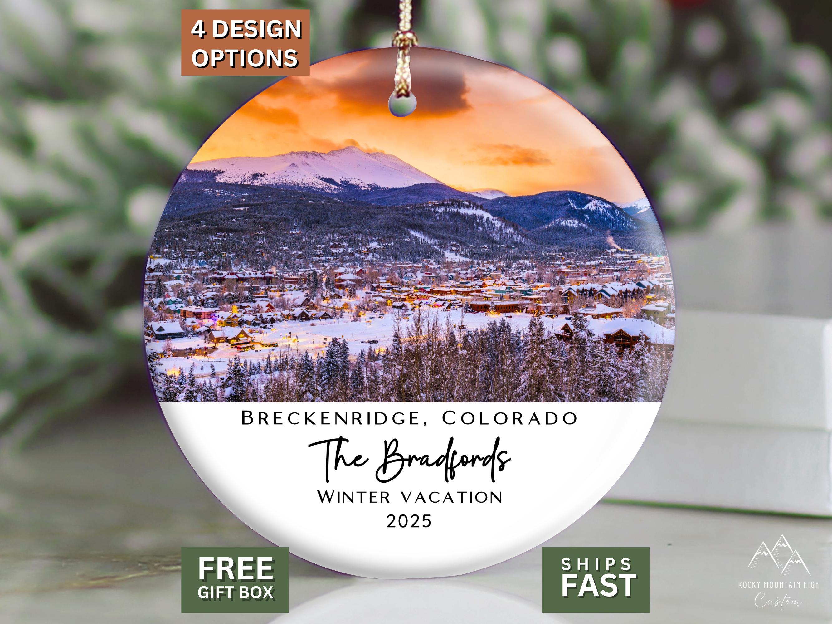 Breckenridge Colorado Ornament - Colorado Ski Resort Gift ...