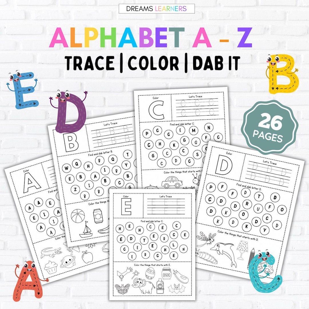 ABC Tracing Sheets | Uppercase Alphabet | Letter Tracing PDF ...