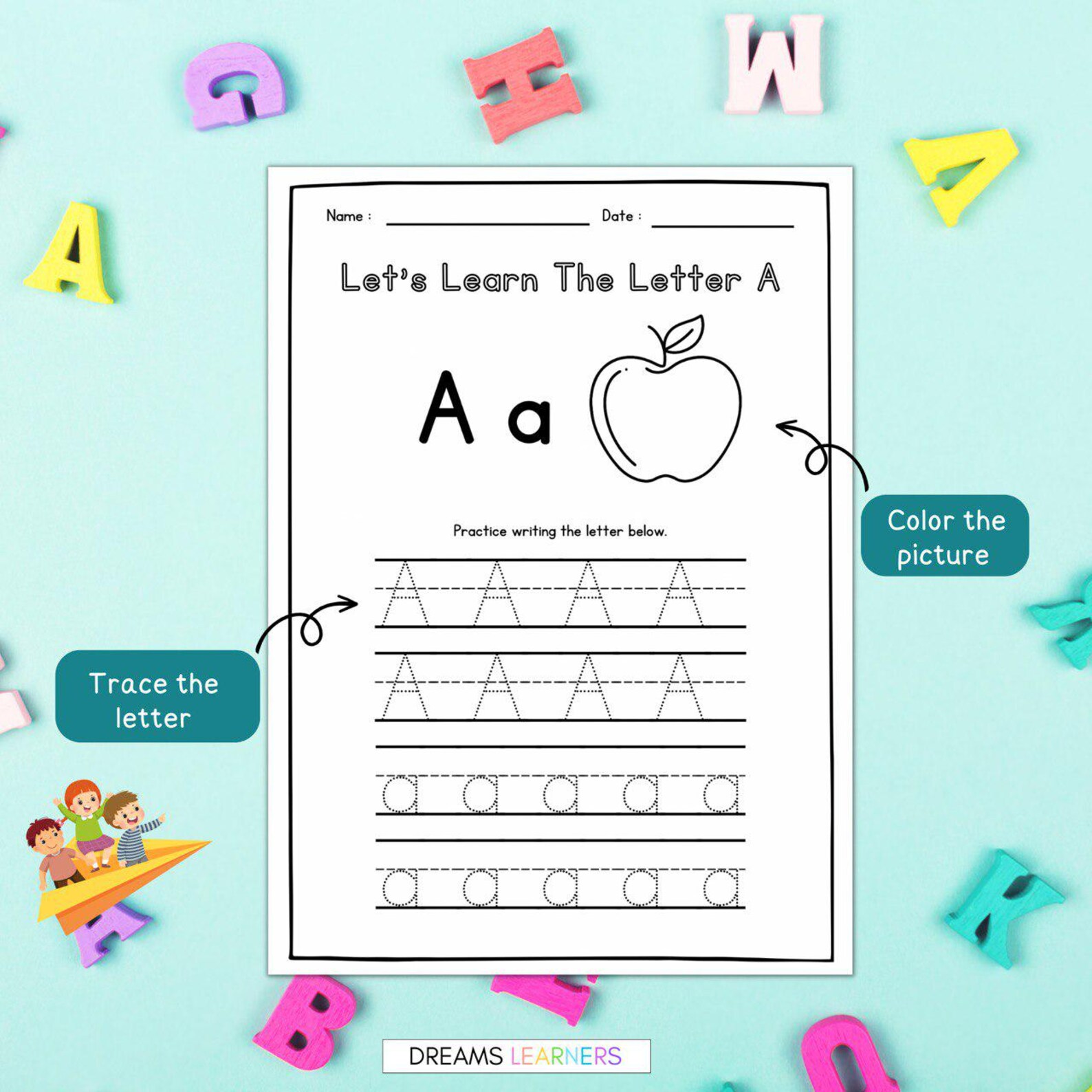 Alphabet Upper Case Lowercase Tracing Preschool Printables Worksheet ...