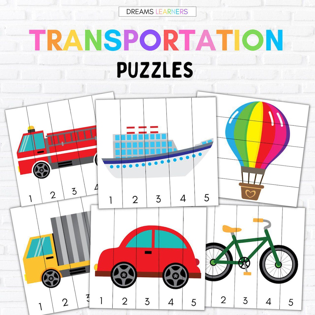 Transportation Puzzles Kids Printables Transportation Games Puzzles ...