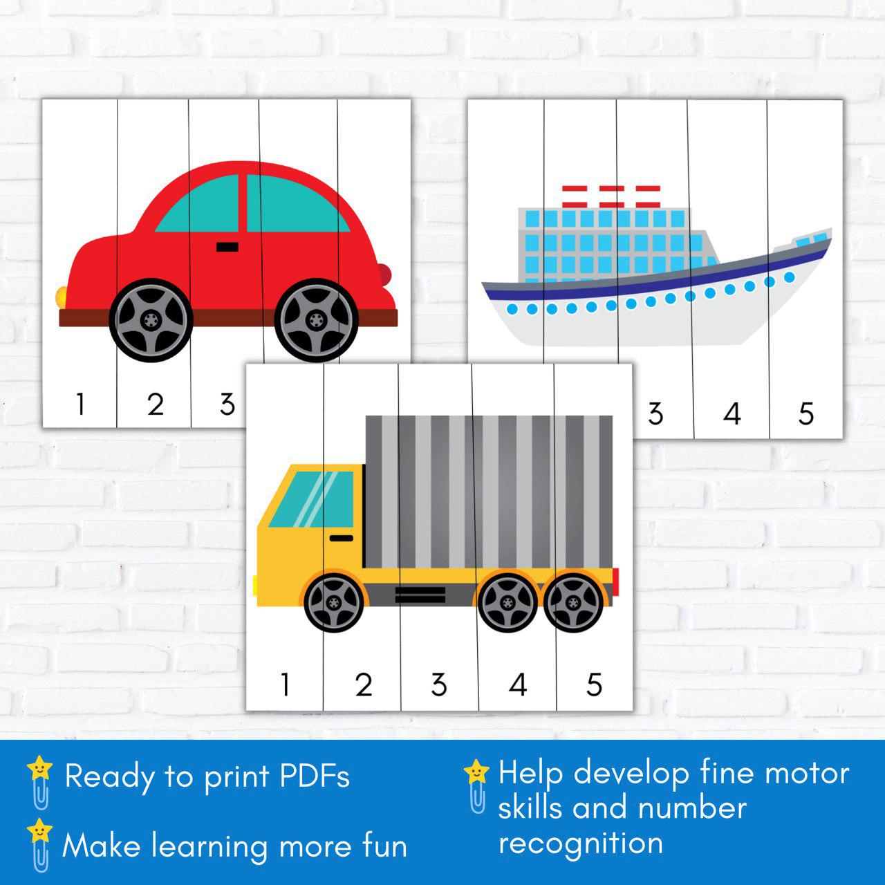 Transportation Puzzles Kids Printables Transportation Games Puzzles ...