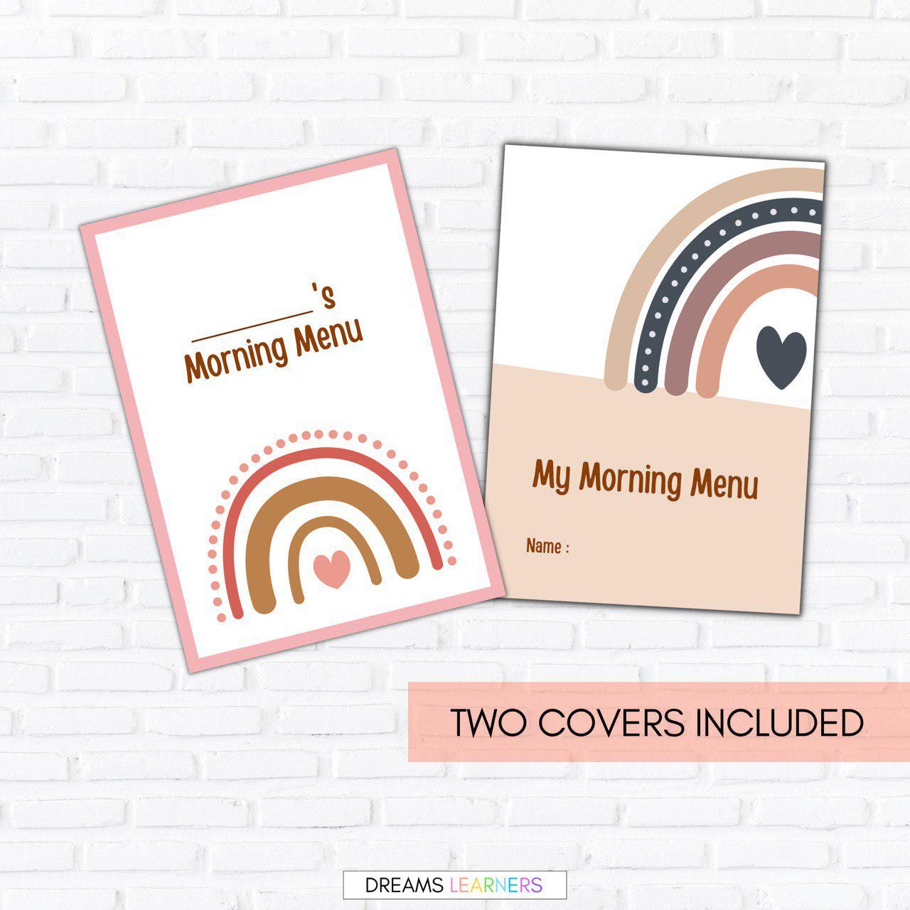 Morning Menu Preschool, Printable Homeschool Morning Menu for Prek ...