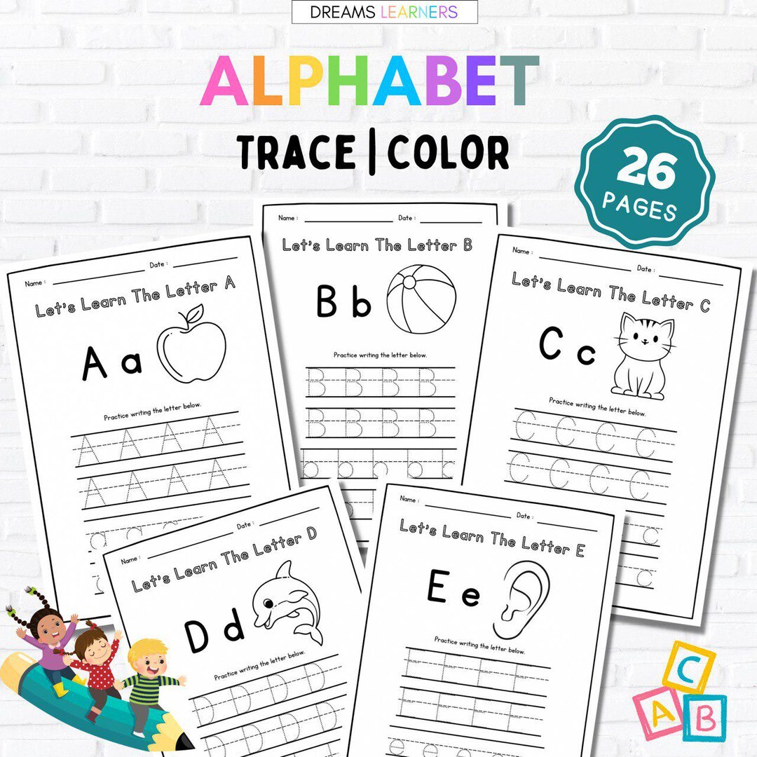 Alphabet Upper Case Lowercase Tracing Preschool Printables Worksheet ...
