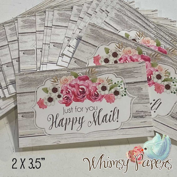 Happy Mail Floral Shiplap Stickers Farmhouse Inspired - Etsy