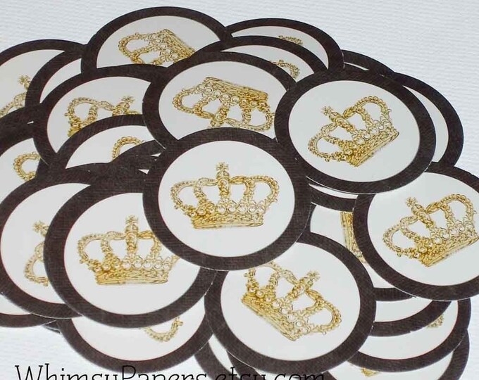 Gold Crown Stickers Set of 100 - Etsy