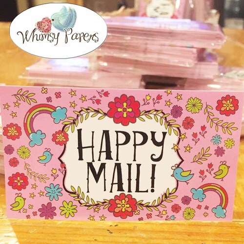 HAPPY MAIL STICKERS Cute Stickers Fun Stickers for Small - Etsy