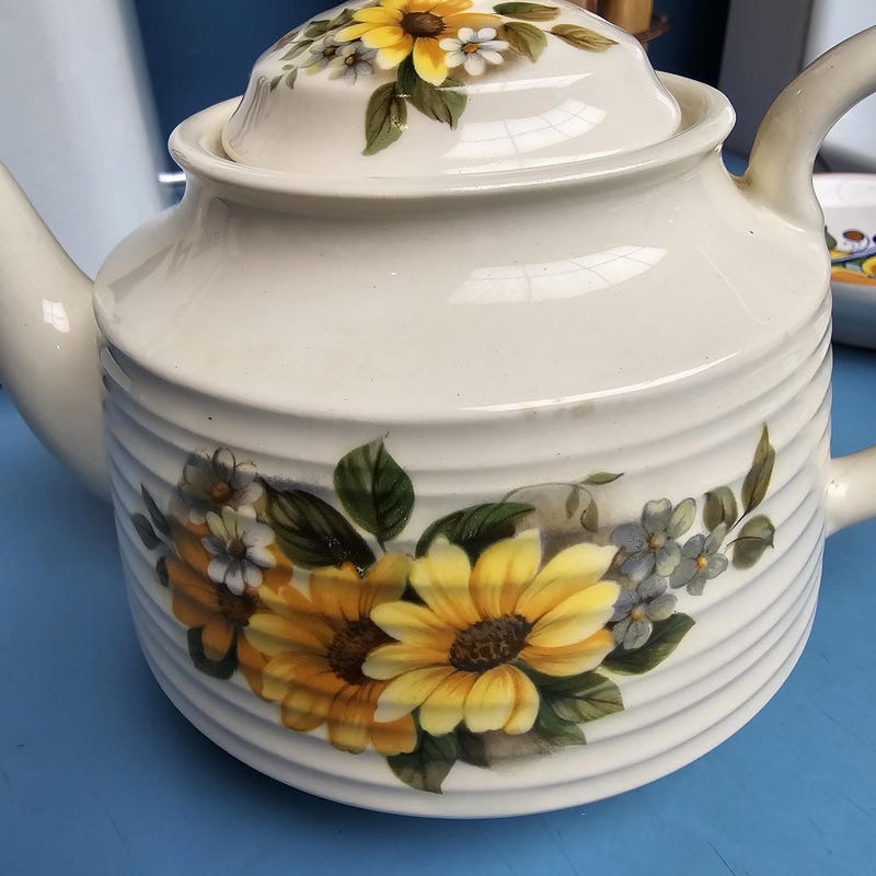 Sunflower Teapot - Etsy