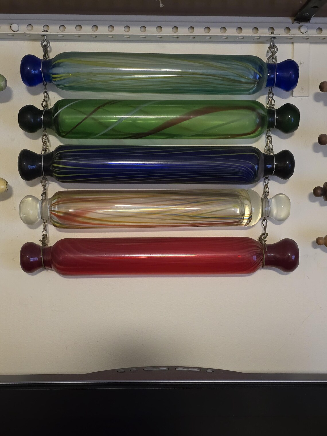 Rolling Pins, Antique NAILSEA Blown Glass Rolling Pins, Item #204 ...