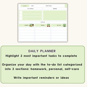 Cute Frog-themed Daily Digital Planner | Monthly, Weekly, and Daily ...