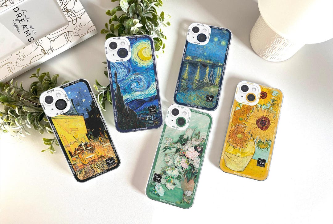 Van Gogh Art Phone Case, Vintage Oil Painting Cover, for Iphone ...