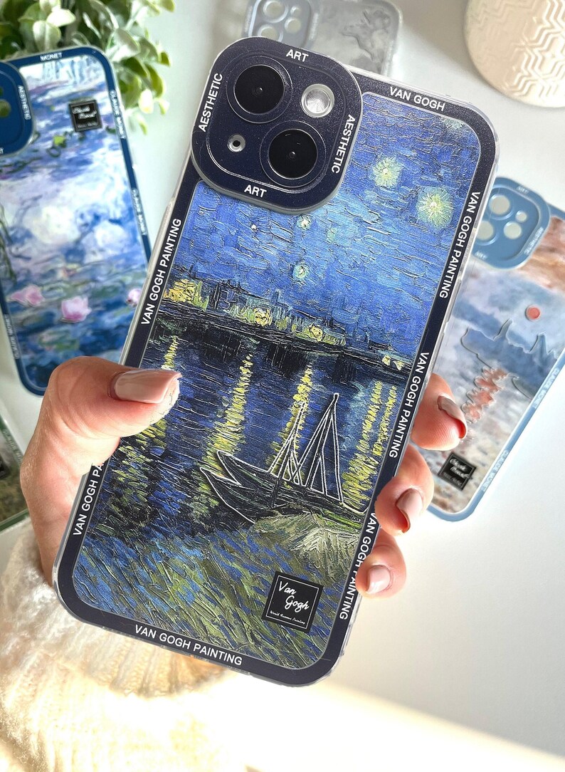 Starry Night iPhone Case, Van Gogh Art Phone Case, Aesthetic iPhone ...