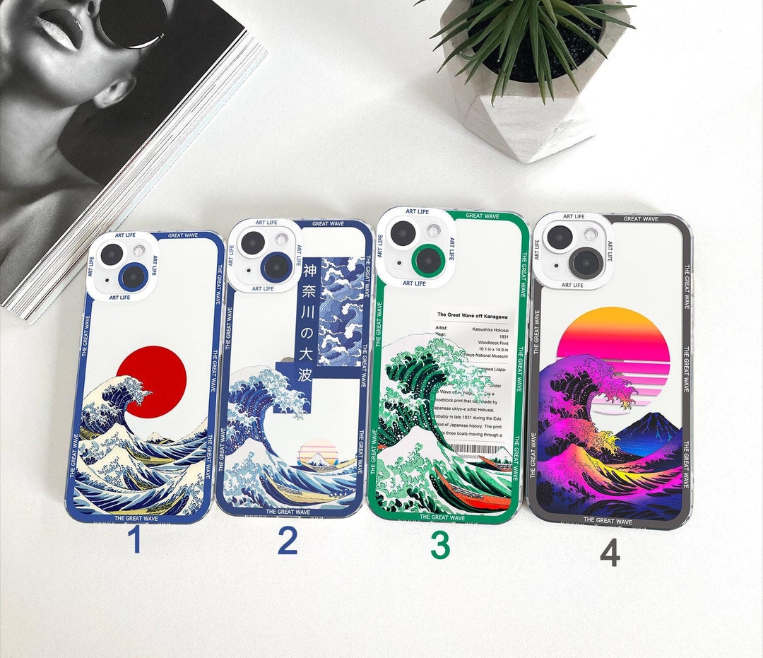 Katsushika Hokusai Great Waves Japanese Phone Case, Surfer off Kanagawa ...