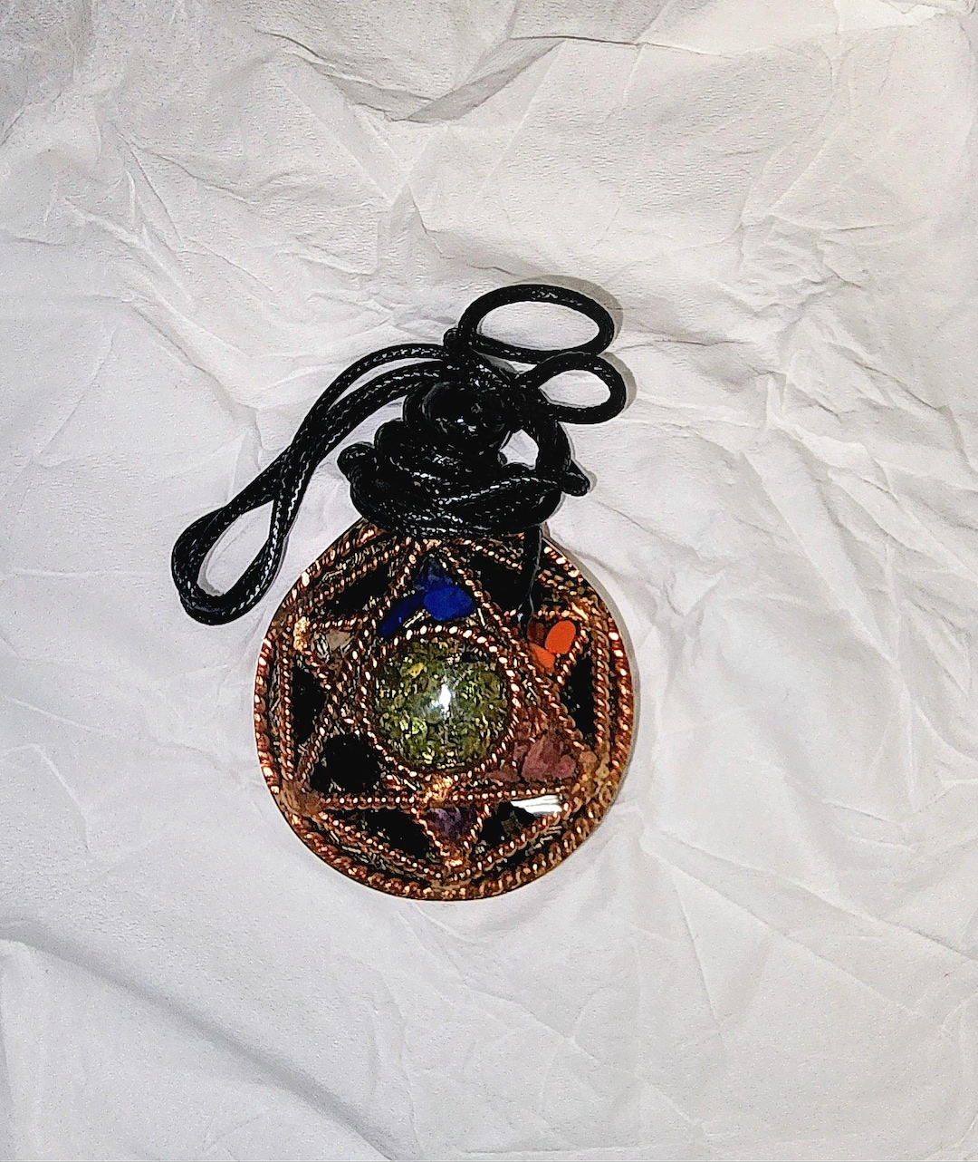 100% Copper Tensor RING Pendant - Etsy