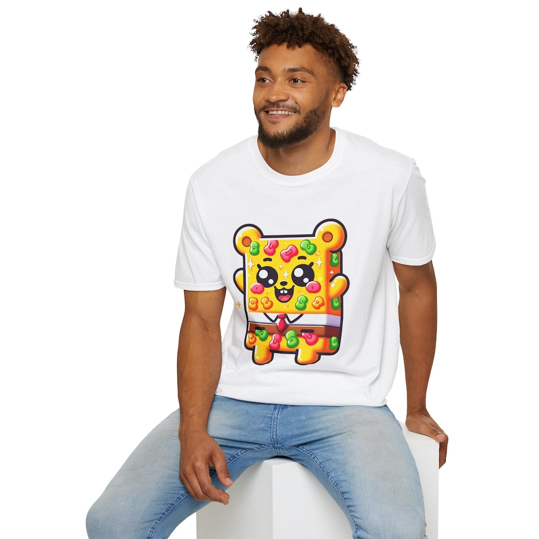 Gummy Bear T-shirt, Graphic Tee, Cute Unisex Shirt, Softstyle Tee, Fun ...