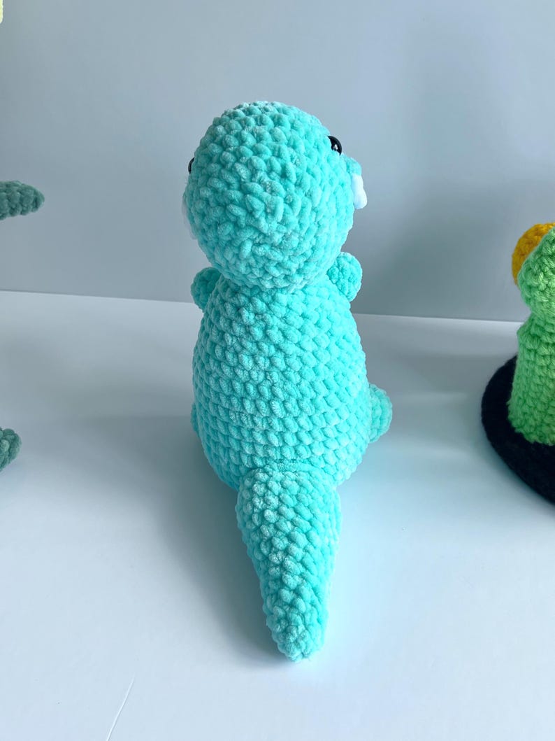 Allosaurus Low Sew Amigurumi Crochet Patterns Dinosaur No Sew Crochet ...